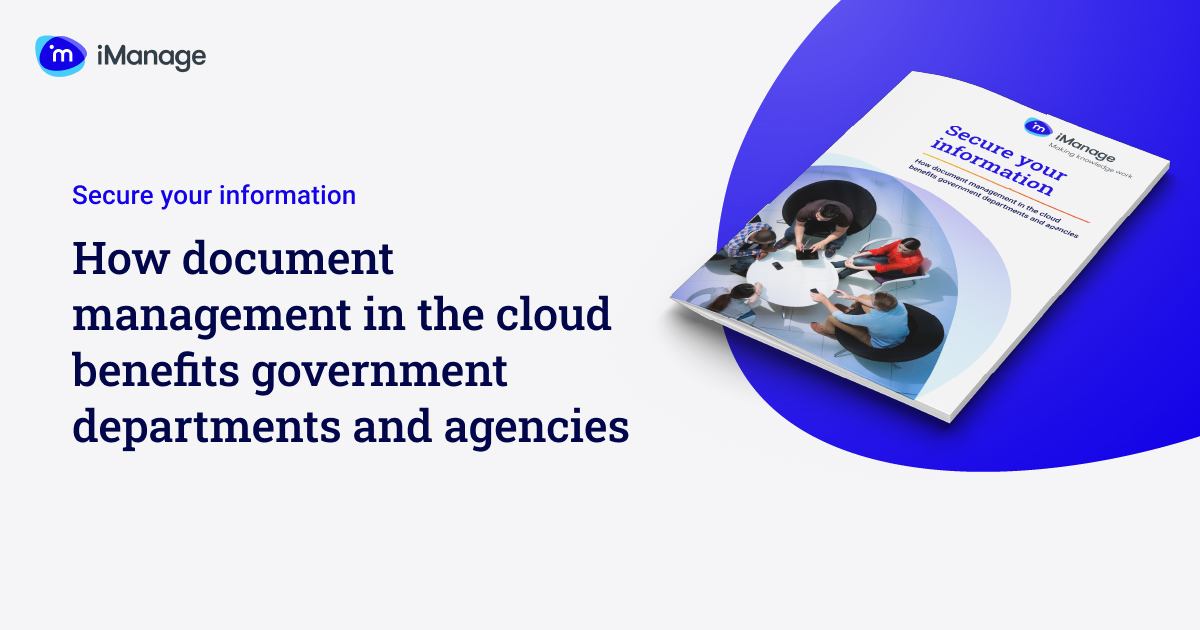 How document management in the cloud benefits government departments ...