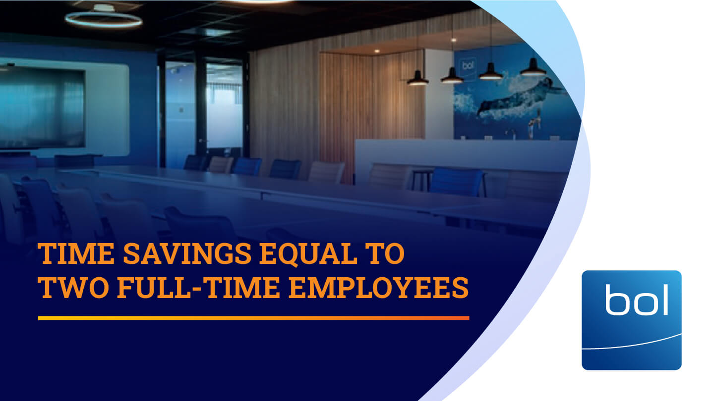 Time savings equal to two full-time employees