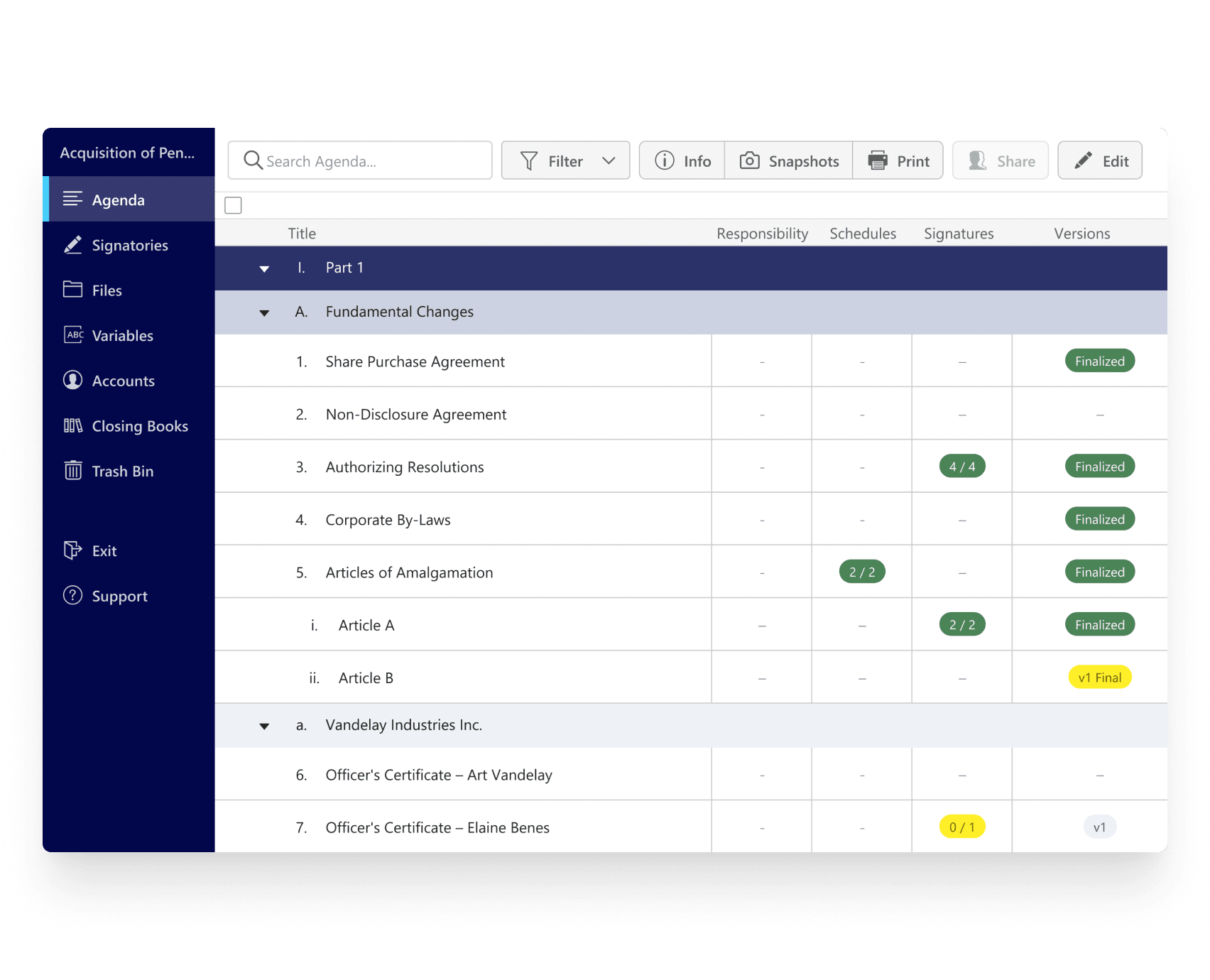 Closing Folders | Transaction Management Software | iManage