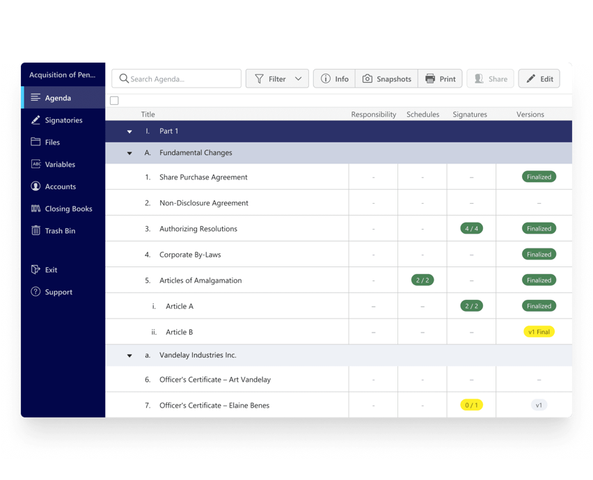 Closing Folders | Transaction Management Software | iManage
