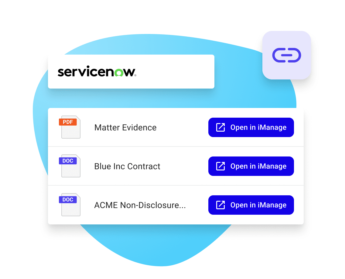 ServiceNow | iManage