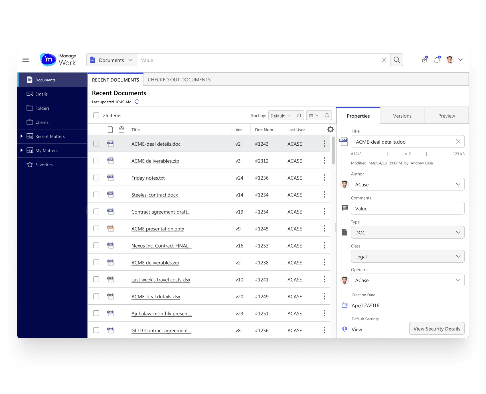 iManage Work | Drive Productivity With Work 10 | iManage