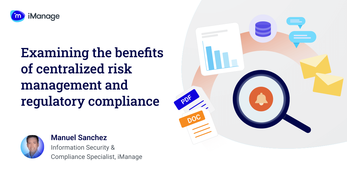 Examining the benefits of centralized risk management & regulatory ...