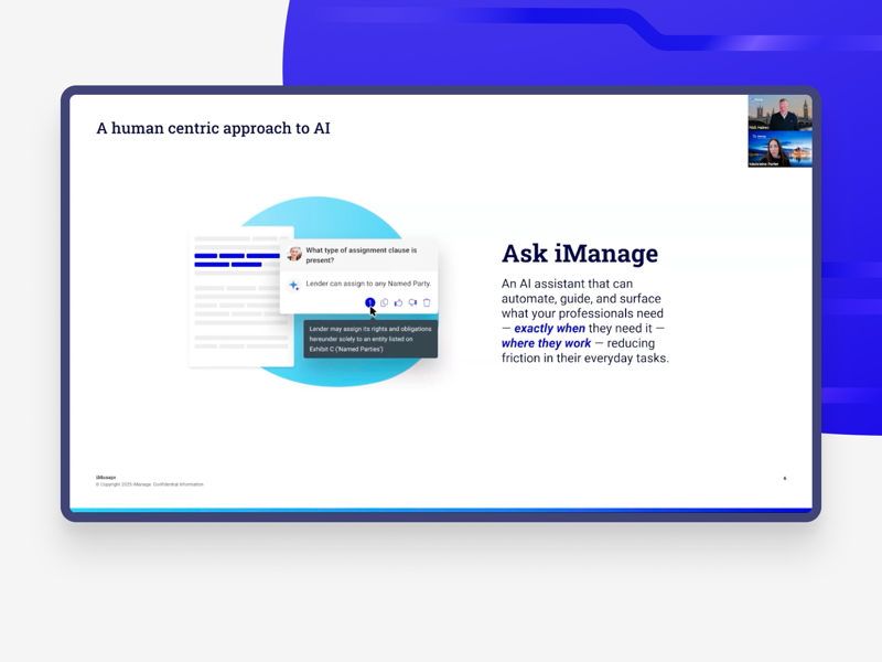 iManage AI | Ask iManage | iManage