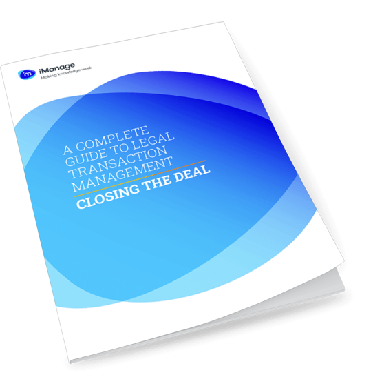 The Closing Book You Need to Open | iManage