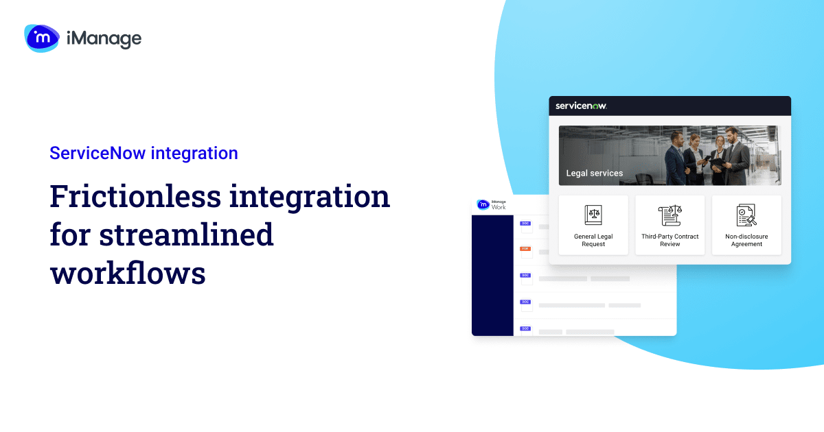 ServiceNow | iManage