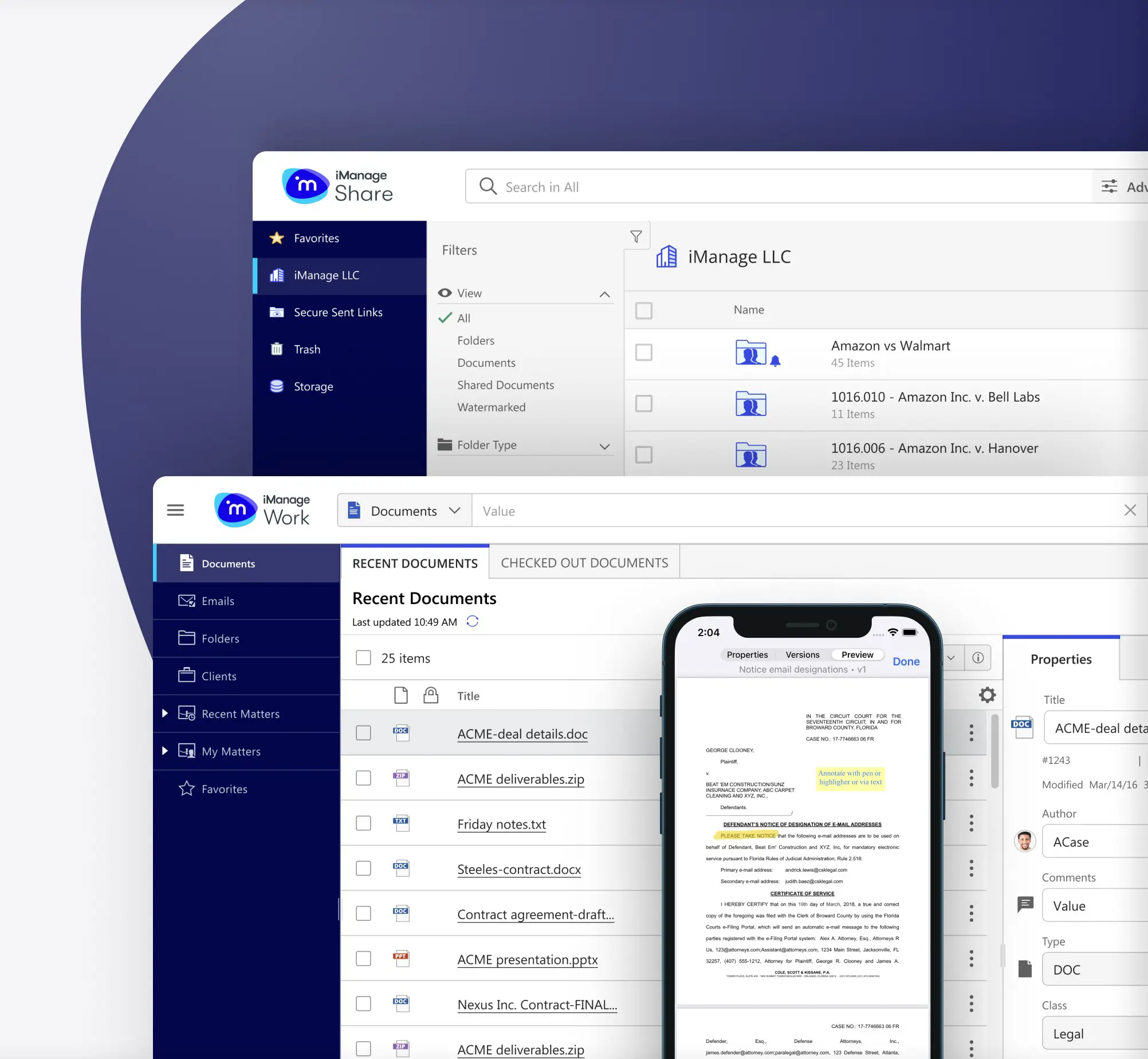 iManage vs NetDocuments Comparision