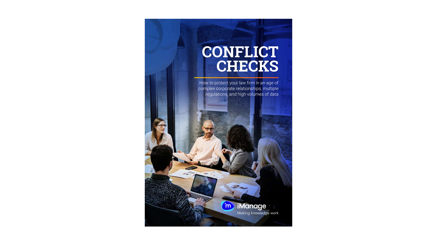 White Paper: Conflict Checks Protect Law Firms | iManage