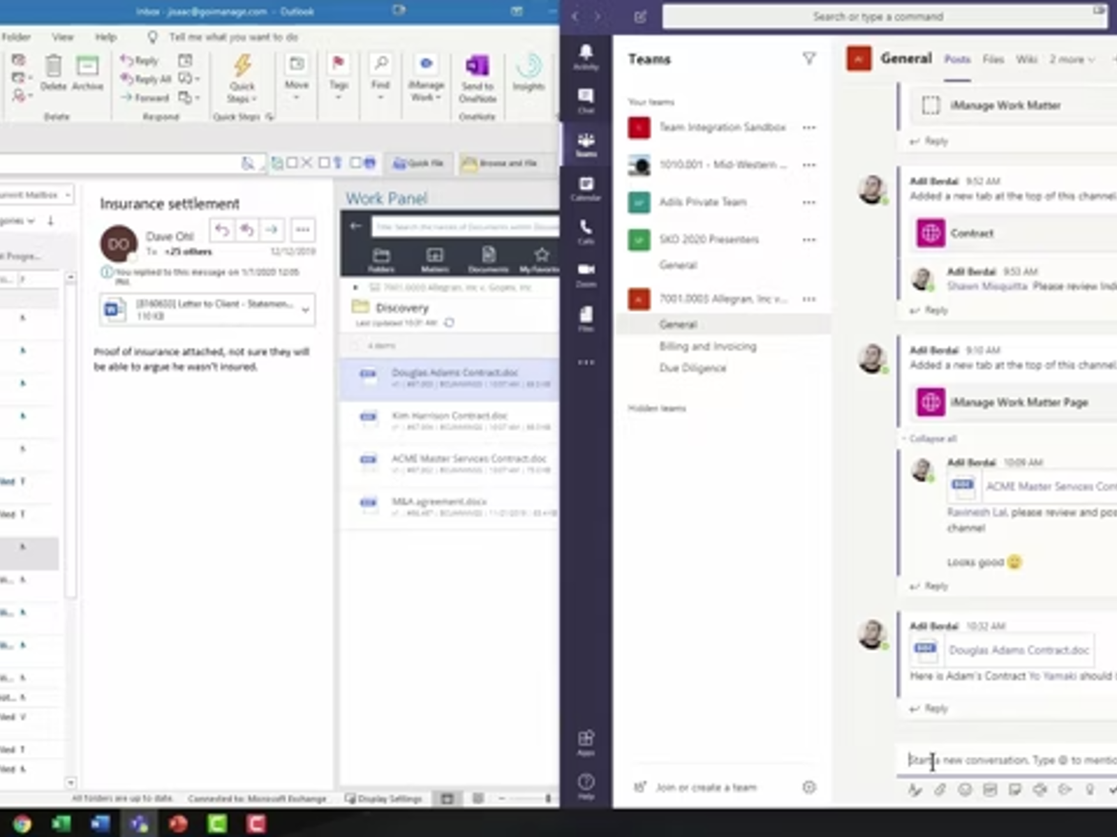 Five ways to integrate iManage work and Microsoft Teams - iManage