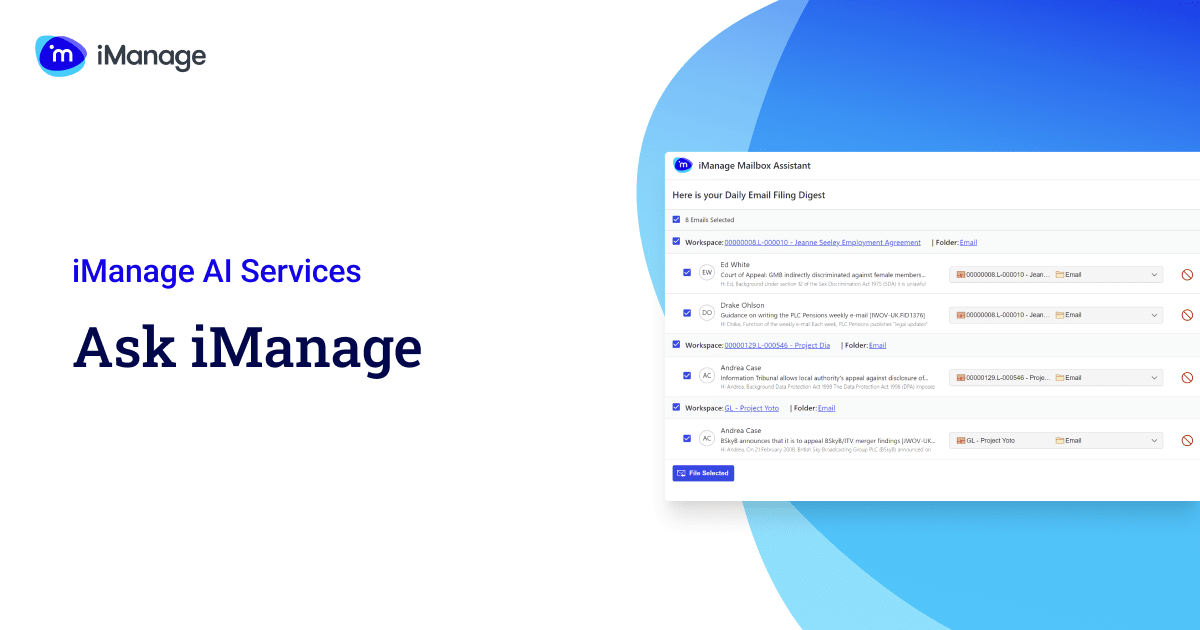 iManage AI | Ask iManage | iManage